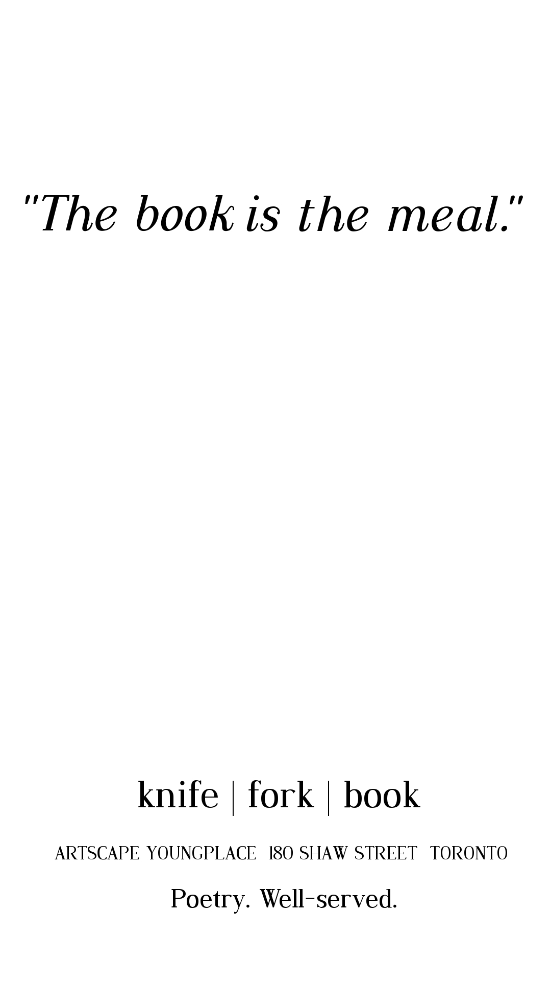 2020 – Knife Fork Book